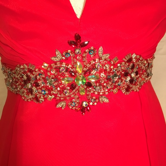 N/A | Dresses | Formal Red Sheer Cleopatra Evening Dress | Poshmark